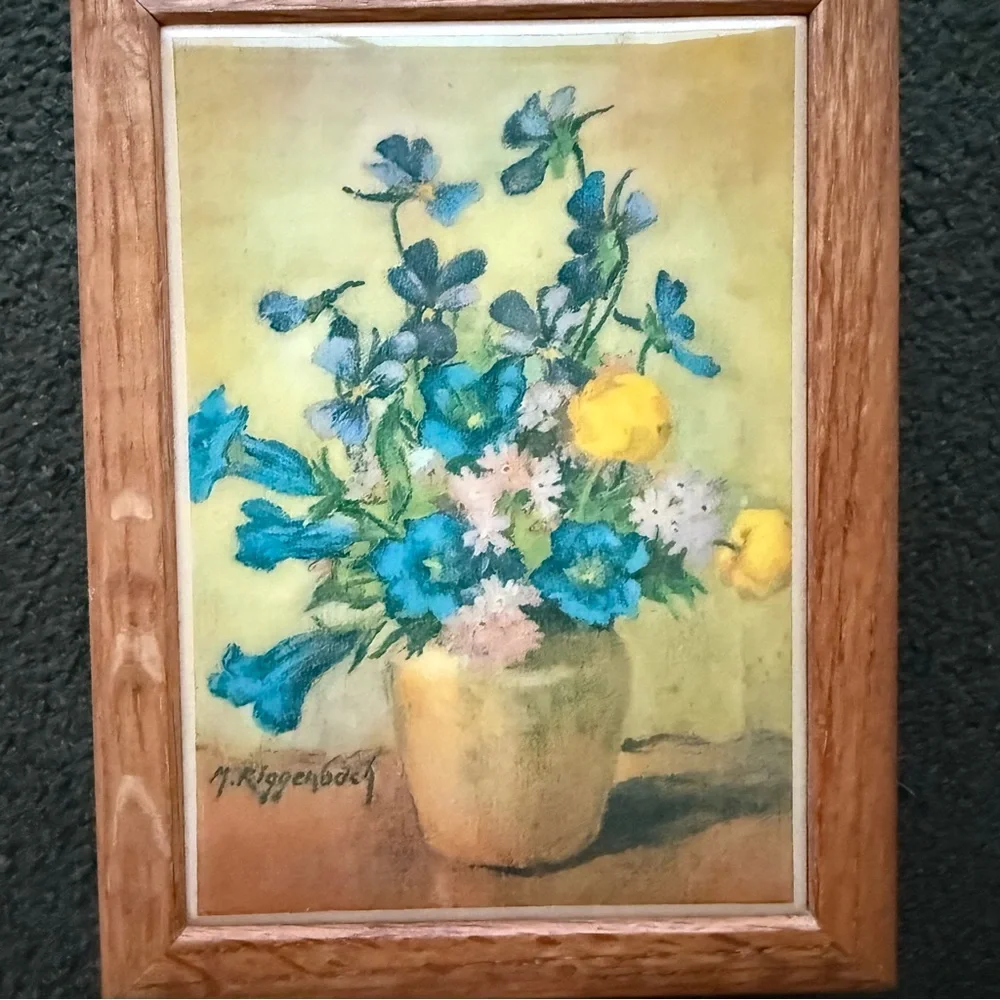 Accents | Vintage M Riggenboch Signed Tile Oak Jewelry Music Box ...